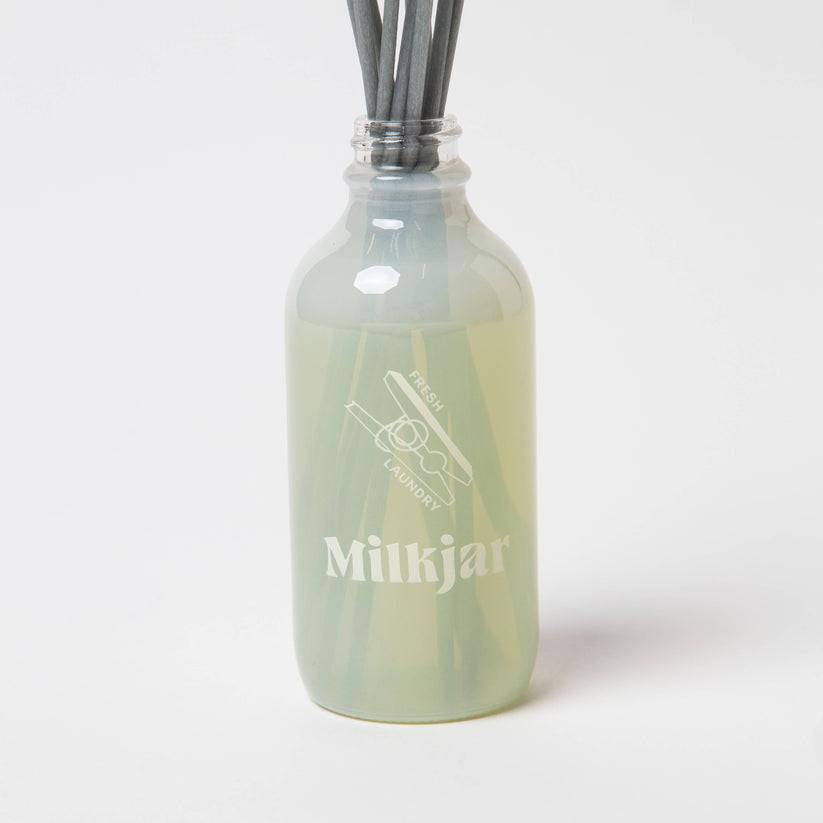 Fresh Laundry (Rain, Cotton & Vanilla) 4oz Reed Diffuser · Milk Jar Ca ...
