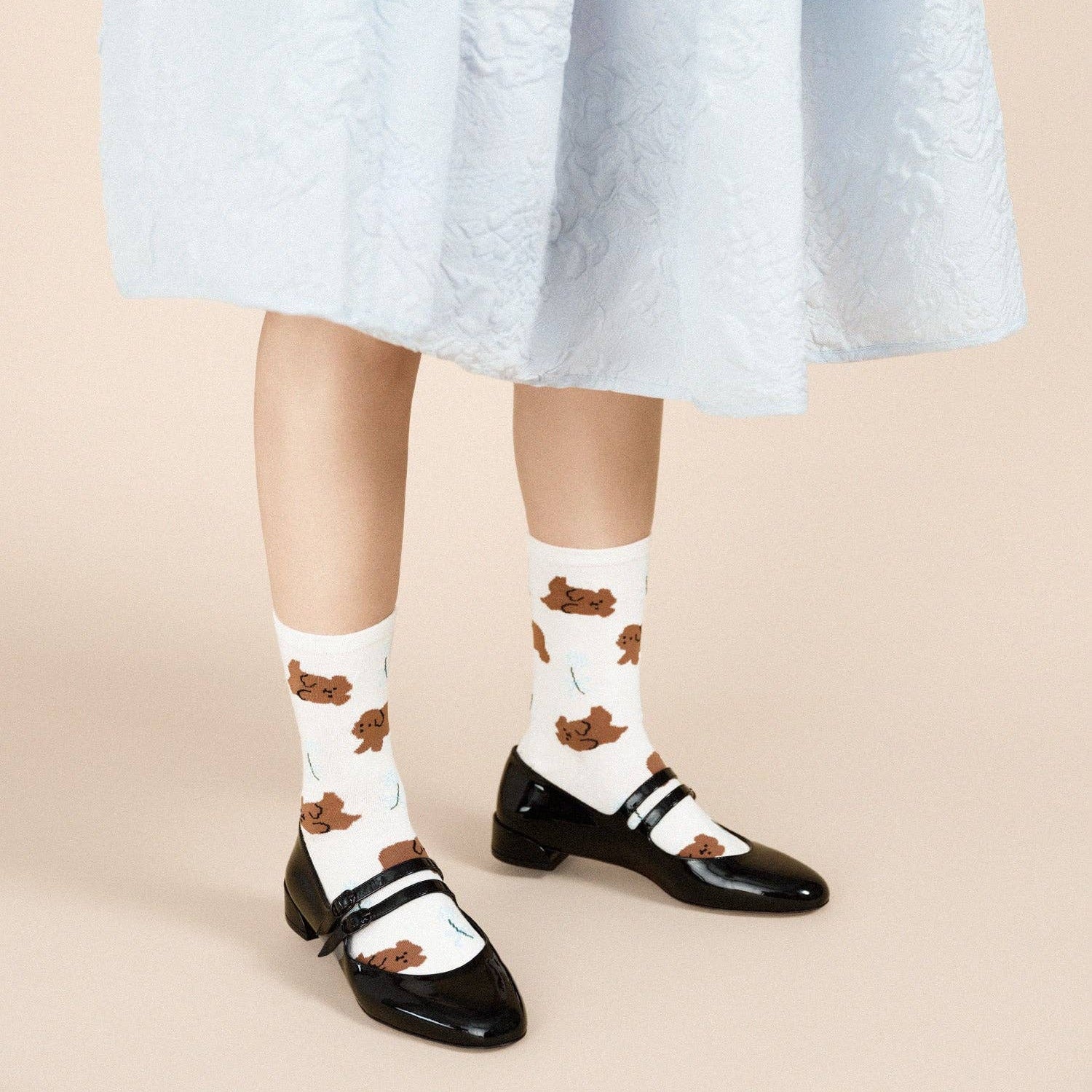 Ivory Gus Gus Socks · Hansel+Basel – Paper Plant Co.