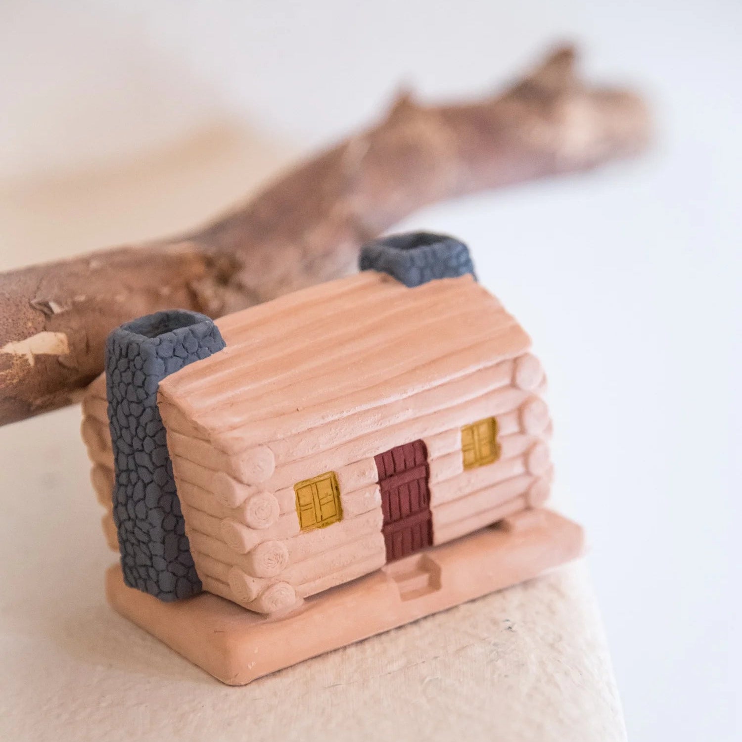 Log Cabin Incense Burner · Incense of the West – Paper Plant Co.
