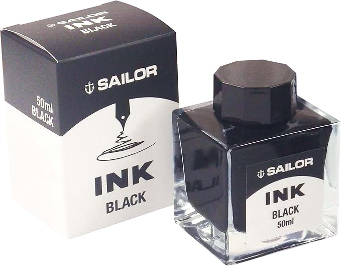 Sailor Bottled Ink 50ml (Dye Based) · Black – Paper Plant Co.