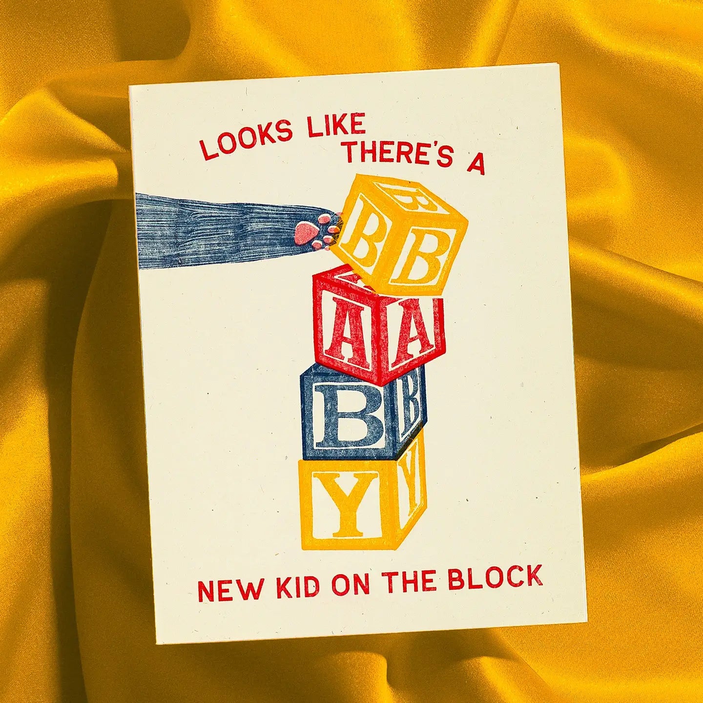 New Kid On the Block Risograph Baby Card · Bromstad Printing Co ...