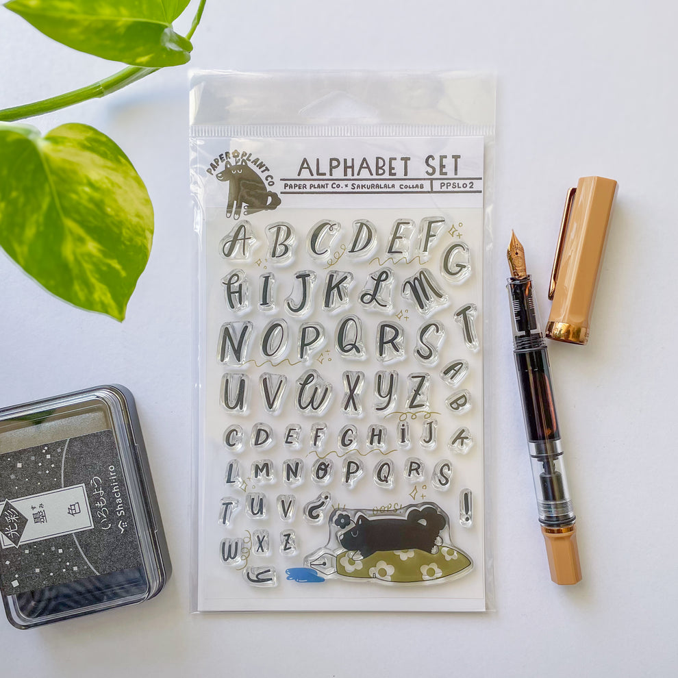 Alphabet Clear Stamps · Paper Plant Co x Sakuralala – Paper Plant Co.